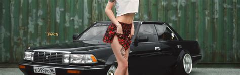 Download Wallpaper Sexy Toyota Cars Japan Girls Nikon Crown Low