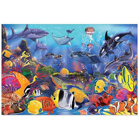 Rompecabezas De Piso Submarino Melissa And Doug 48 Piezas