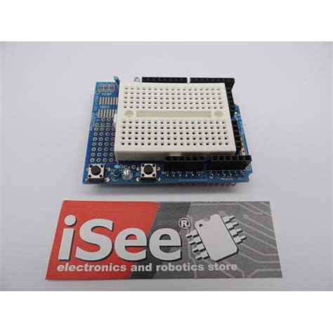 Jual Arduino Uno R3 ProtoShield Proto Shield Breadbord Bread Project