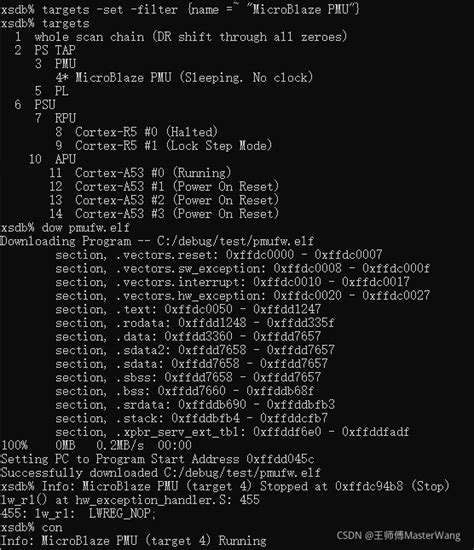 Xilinx软件开发 用仿真器在xsct下加载u Boot Csdn博客