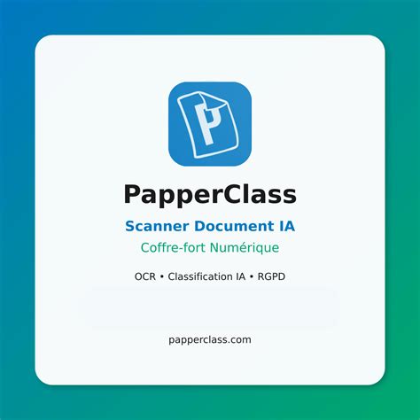 Papperclass Coffre Fort Numérique Intelligent