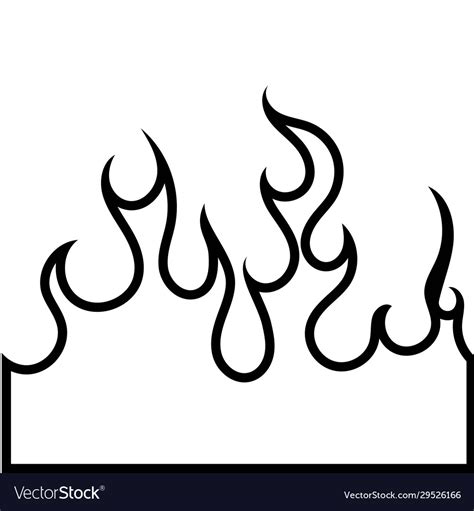 Fire Flame Background Design Royalty Free Vector Image