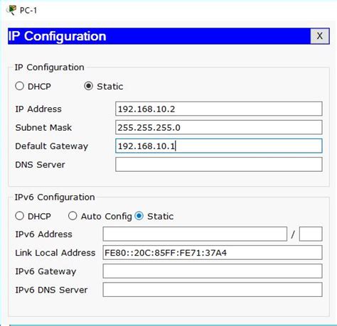 KONFIGURASI ROUTING STATIK DENGAN PACKET TRACER