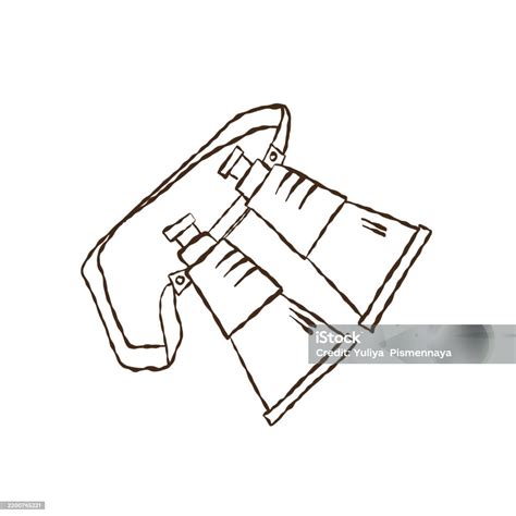 쌍안경 또는 야전 안경은 먼 물체를 보기 위한 두 개의 굴절 망원경입니다 흰색 배경에 고립 된 빈티지 스타일의 낙서 벡터 일러스트 레이 션 감시에 대한 스톡 벡터 아트 및