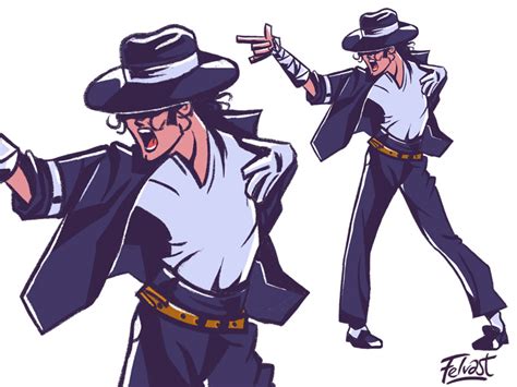 Michael Jackson Smooth Criminal Cartoon By Felvast On Dribbble