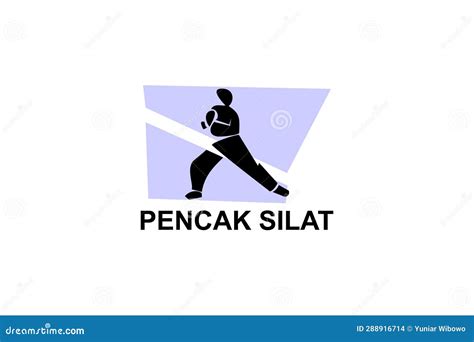Pencak Silat Sport Illustration With People Pose Martial Artist From