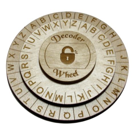 Secret Decoder Wheel Decoder Disk For All Ages Caesar Cipher Wheel