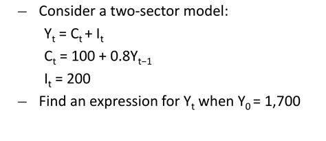 Solved Consider A Two Sector Model