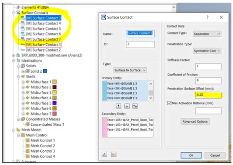 Separation Contacts Does Not Work Correctly For Parts Defined With Too Big Initial Distance In