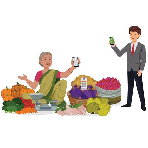 Indian Vegetable Vendor Old Woman Selling Vegetables Using Upi