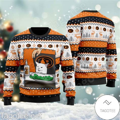 Titos Vodka Cat Meme Ugly Christmas Sweater Tagotee