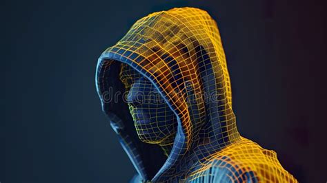 Abstract Illustration Of A Hacker In Cyber Security Concept Stock
