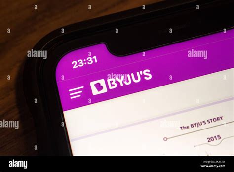 Logo Of BYJUs Learning App On Its Website On An IPhone BYJUs Is An