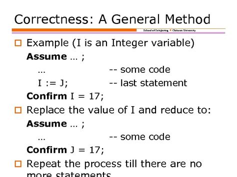 Discrete Math And Reasoning About Software Correctness Computer