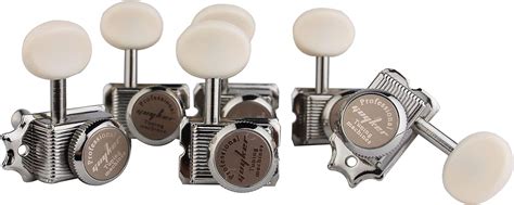 Guyker 6 Inline Vintage Guitar Lock String Tuners Locking Tuning Key Pegs Machine Heads
