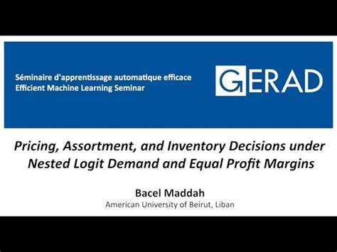 Free Video Pricing Assortment And Inventory Decisions Under Nested