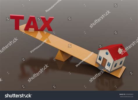 Tax Concept D House Model D Stock Photo Shutterstock