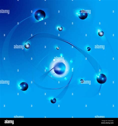 Atomic Structure Conceptual Computer Artwork Of Eleven Electrons Orbiting A Central Nucleus