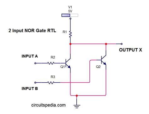 Creating An Effective Nor Gate Schematic Simplifying Logic