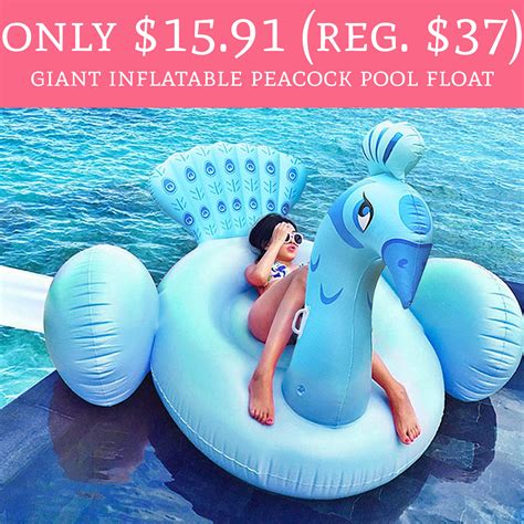 Giant Inflatable Peacock Pool Float Deal Hunting Babe