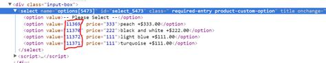 Magento How To Obtain The Selected Custom Option Value From Options Phtm Magento Stack