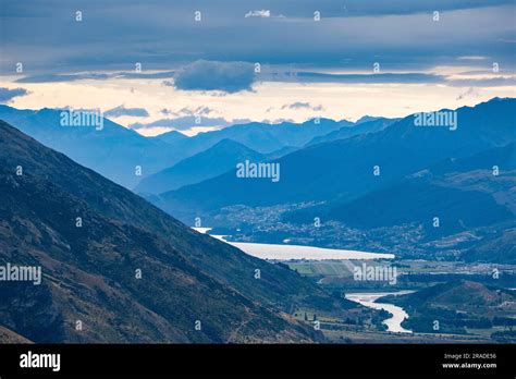 Views Of The Queenstown Area From Crown Range Summit On The Popular