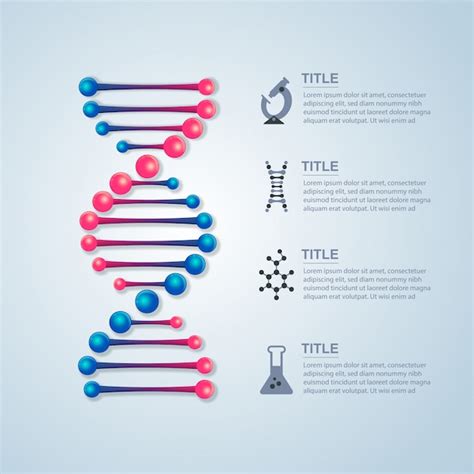 Premium Vector Dna Structure And Science Element For Infographic Template