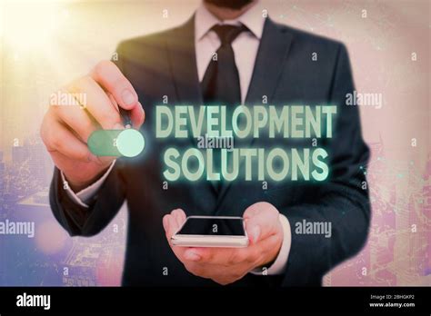 Handwriting Text Development Solutions Conceptual Photo Efficient