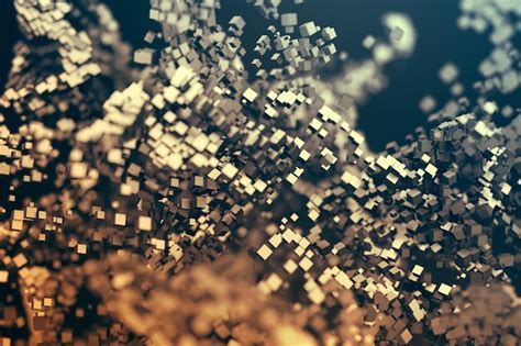Premium Photo Abstract D Rendering Of Flying Particles