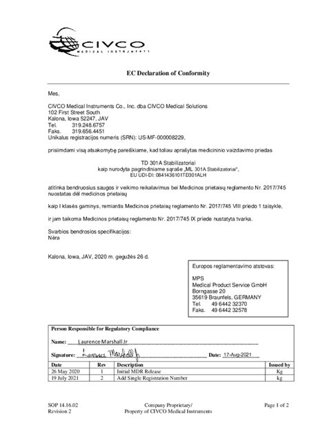 Fillable Online Dba Civco Medical Solutions Fax Email Print Pdffiller