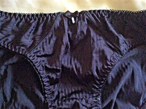 Vintage Silky Black Nylon Bikini Panties 3851464058