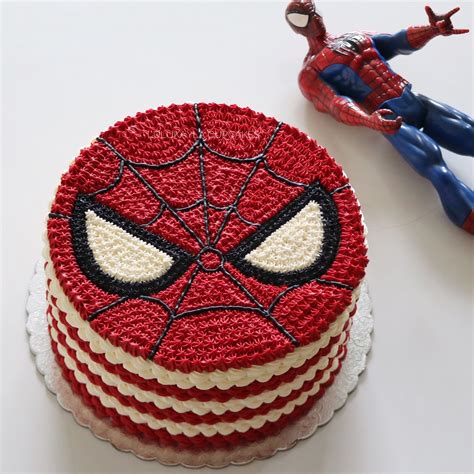 Excepcional Marco De Referencia Fragante Pastel Spiderman Crema Uluru