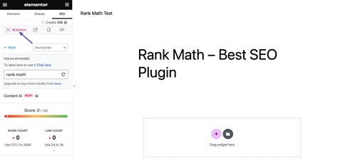 How To Use Content Ai In Elementor Rank Math