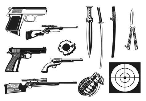 Hitman Weapons Vector Art Icons And Graphics For Free Download