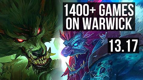 Warwick Vs Trundle Top 501 1400 Games 16m Mastery Na Master