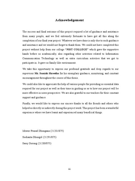 Bsc Csit Final Year Project Report On Sword Of Warrior Game Project