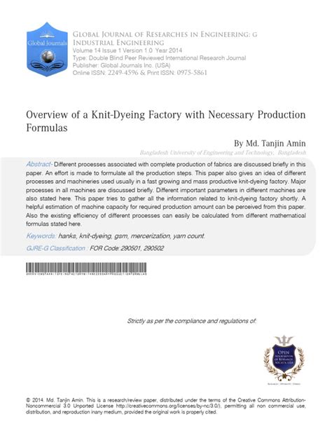 2 Overview Of A Knit Dyeing Pdf Pdf Textiles Dyeing