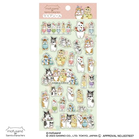 Mofusandもふもふマーケット公式 On Twitter 🍎新商品🍎 Mofusand× サンリオ キャラクターズ 『トラベルステッカー（全3種）』各385円 税込 『クリアシール