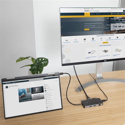 Buy Startech Usb C 30 2xhdmi Dock 120b Usbc Multiport