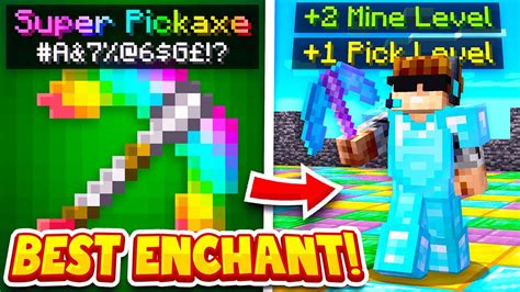The Most IMPORTANT PICKAXE ENCHANT In MINECRAFT PRISONS Minecraft