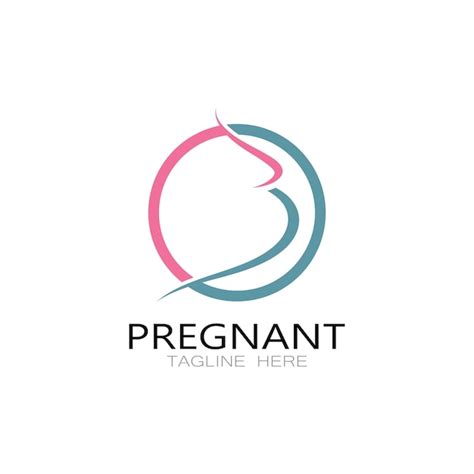 Premium Vector Pregnant Template Vector Icon