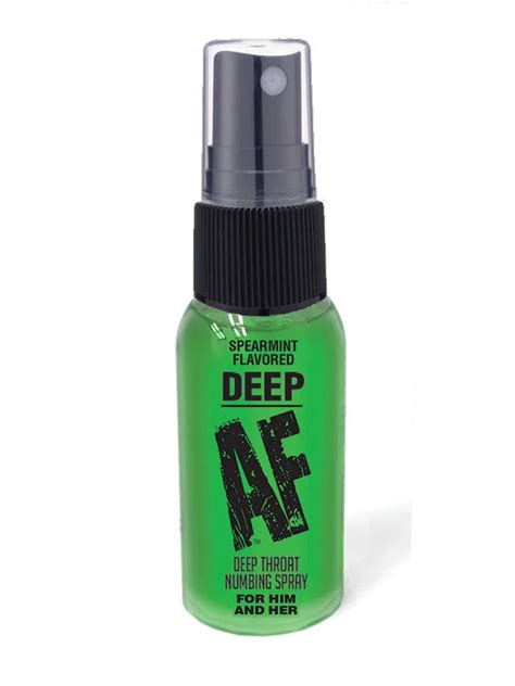 Deep Throat Spray Spearmint Flavored Throat Desensitizing 1 Oz