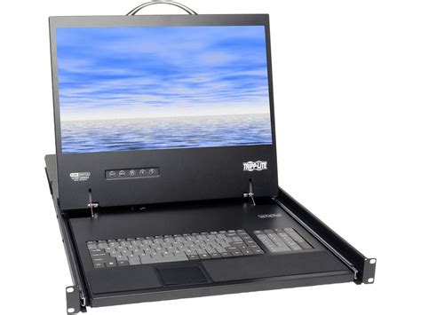 Tripp Lite Port Cat U Rack Mount Console Kvm Switch With In Lcd Taa B