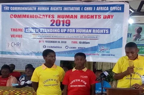 Chri Africa Commemorates 2019 Human Rights Day With Youth Forum