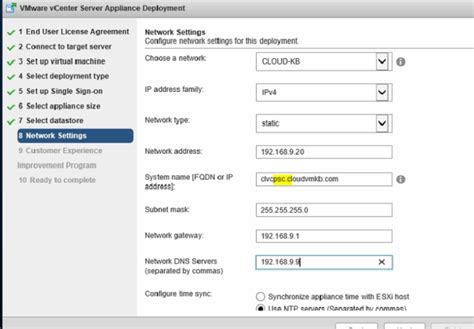 Vmware Vcsa Install And Configure Step By Step Cloud Vm Knowledge Base