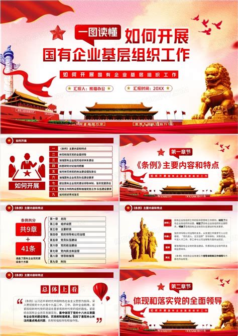 如何开展国有企业基层组织工作ppt模板下载工作图客巴巴