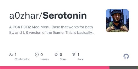 GitHub A0zhar Serotonin A PS4 RDR2 Mod Menu Base That Works For Both