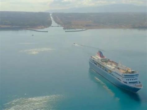 Cruise Ship Becomes Largest Vessel To Sail Through Corinth Canal In
