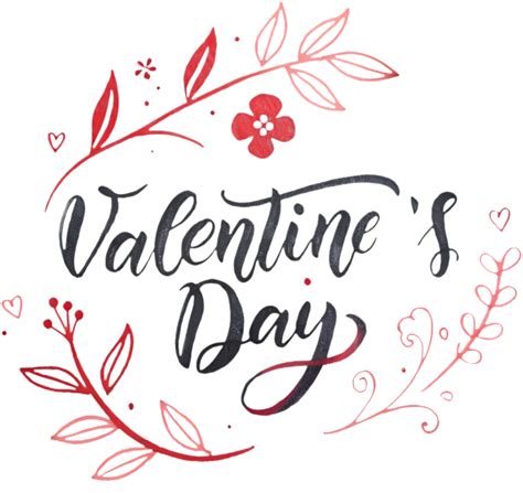 Love Themed Happy Valentines Cursive Design For Cards 55530133 Png