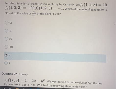 Solved Let Z Be A Function Of X And Y Given Implicitly By